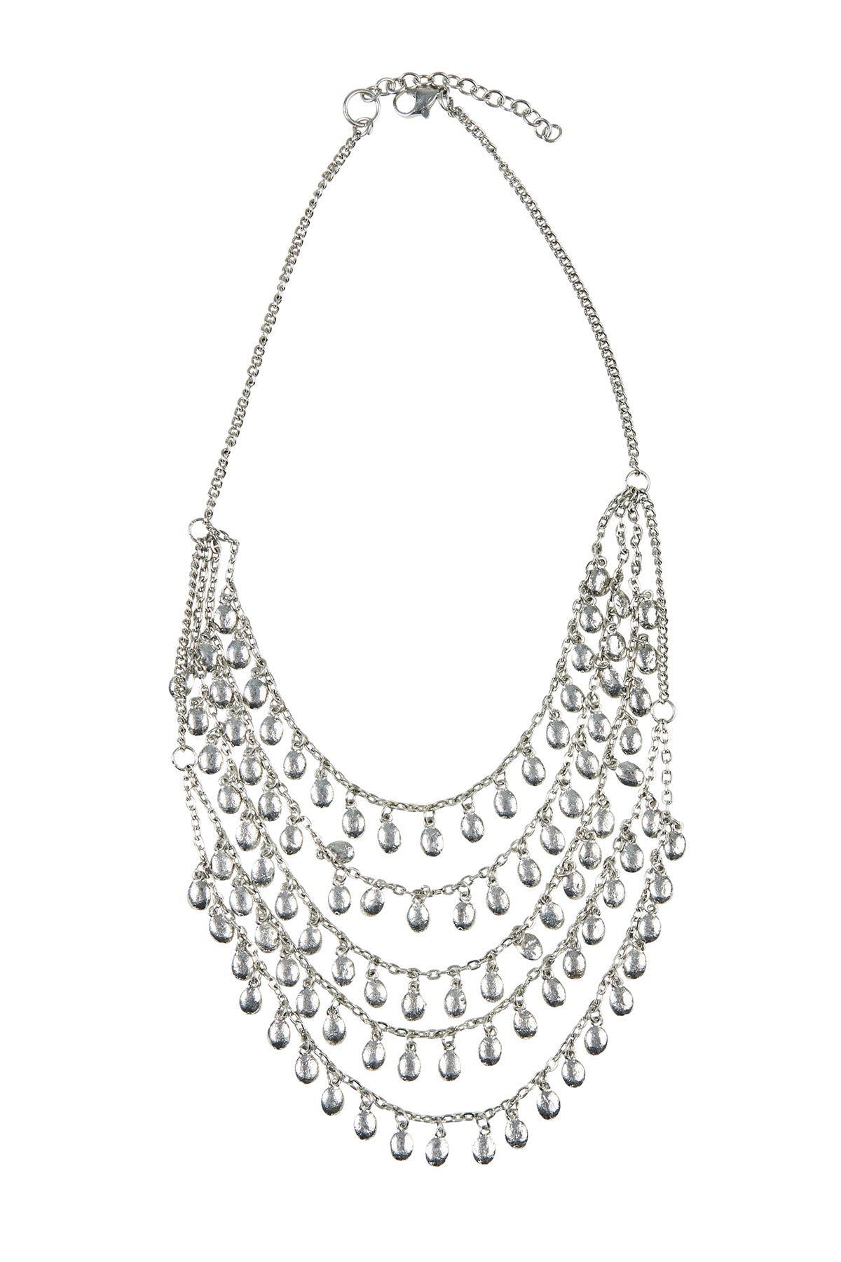 Solace Cluster Necklace - Silver